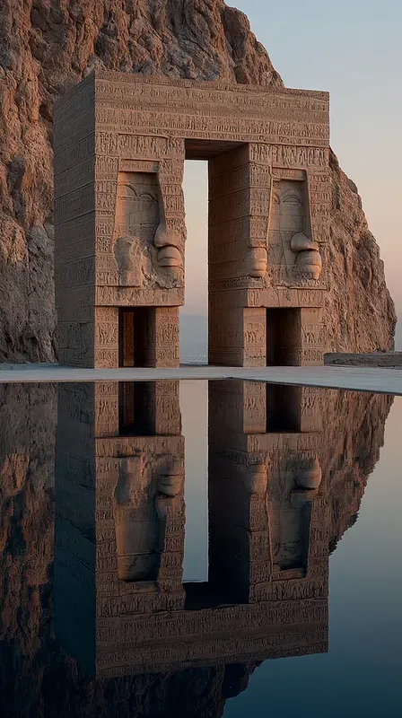Symmetrical Reflection Art Midjourney Prompt | PromptBase