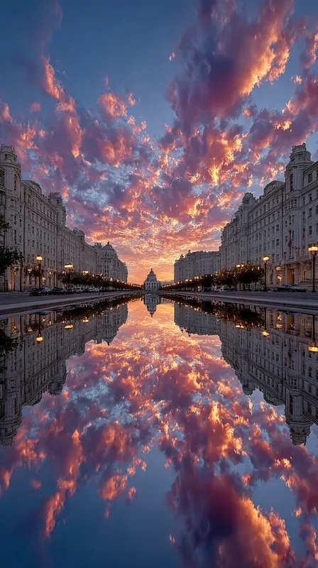 Symmetrical Reflection Art Midjourney Prompt | PromptBase