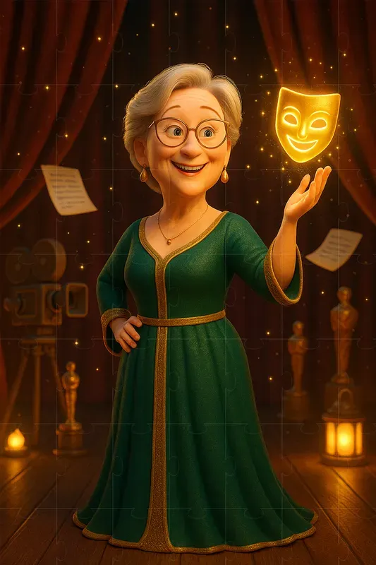 Pixar 3D Actor Stage Portraits ChatGPT Image Prompt | PromptBase