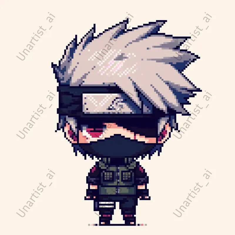 Pixel Art Naruto Characters Midjourney Prompt | PromptBase