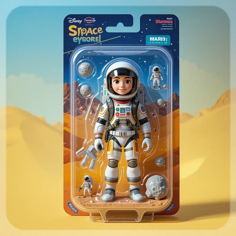 Pixar Style Action Figures Blister Packs ChatGPT Image Prompt | PromptBase