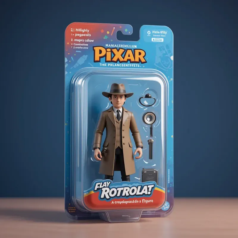 Pixar Style Action Figures Blister Packs ChatGPT Image Prompt | PromptBase