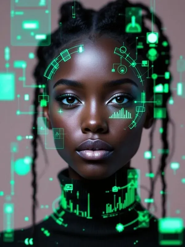 Professional Infographic Glow Portraits FLUX Prompt | PromptBase