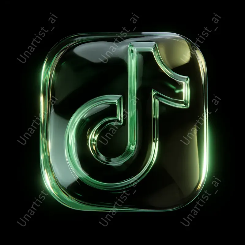 Glassmorphism Social Media Icons Midjourney Prompt | PromptBase