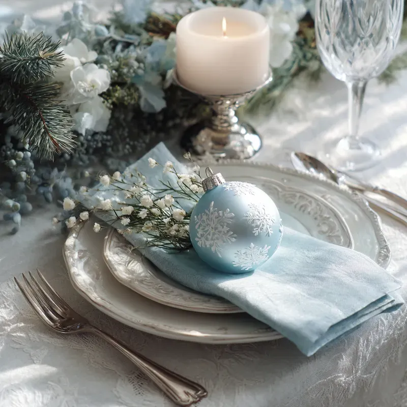 Nordic Winter Christmas Dinner Settings Midjourney Prompt | PromptBase