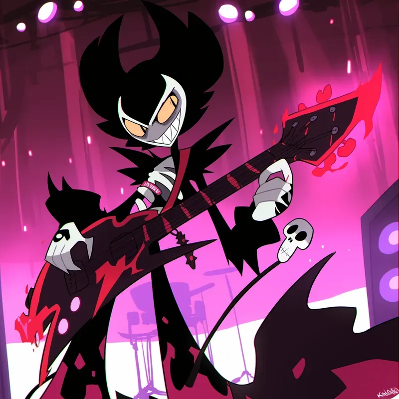 Hazbin Hotel Style Characters Midjourney Prompt | PromptBase