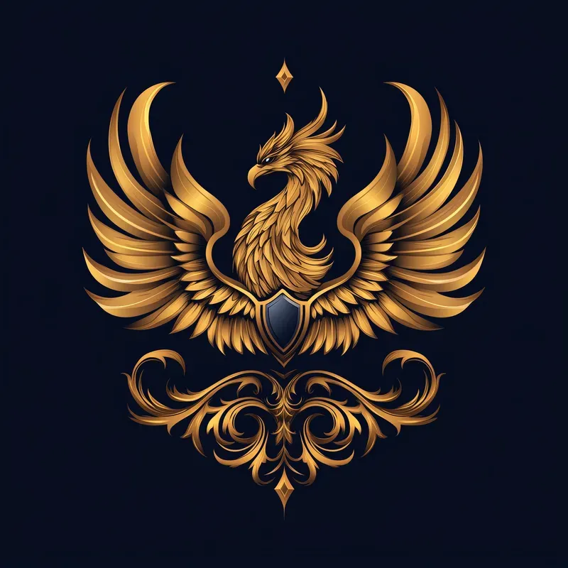 Fantasy Emblem Logos Heraldic Vector Midjourney Prompt | PromptBase