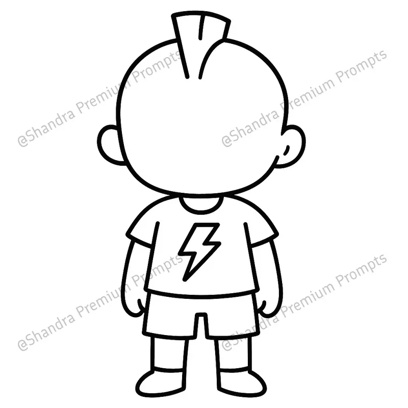 Draw And Color Faceless Cartoon Characters ChatGPT Image Prompt ...