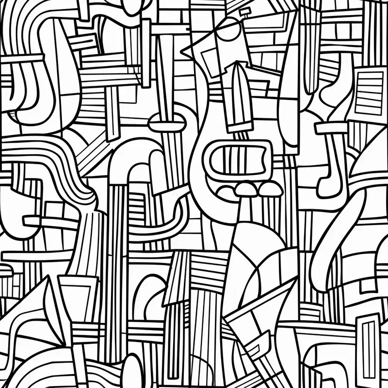 Satisfying Patterns Coloring Book Pages Midjourney Prompt | PromptBase