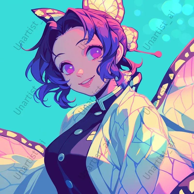 Pop Art Demon Slayer Portraits Midjourney Prompt | PromptBase