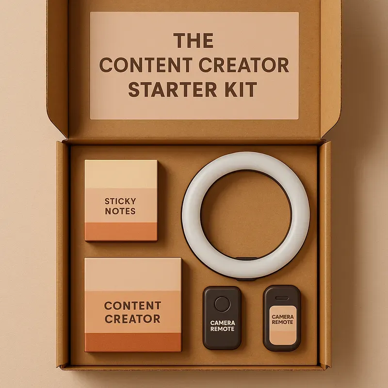 Influencer Starter Kit Mockups ChatGPT Image Prompt | PromptBase