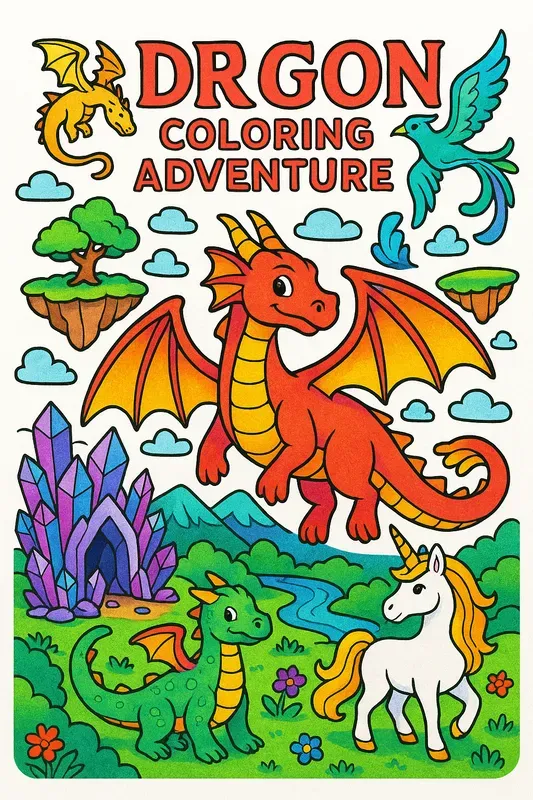 Coloring Book Covers For Kids ChatGPT Image Prompt | PromptBase