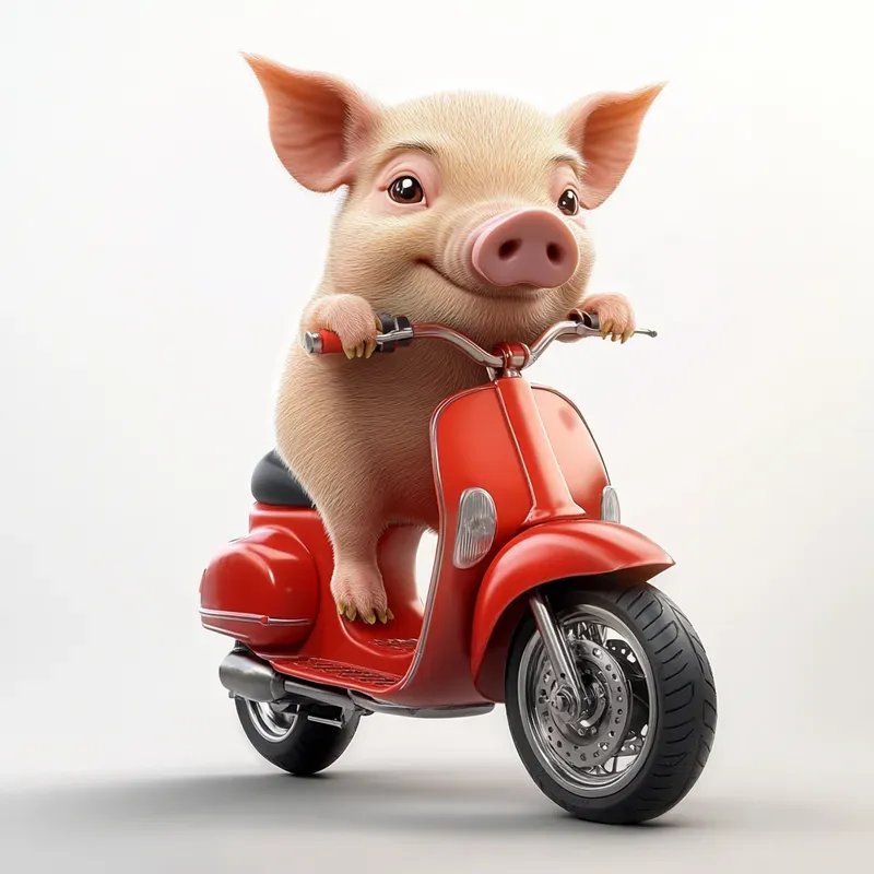 Cute Animals On Motorcycles Midjourney Prompt | PromptBase