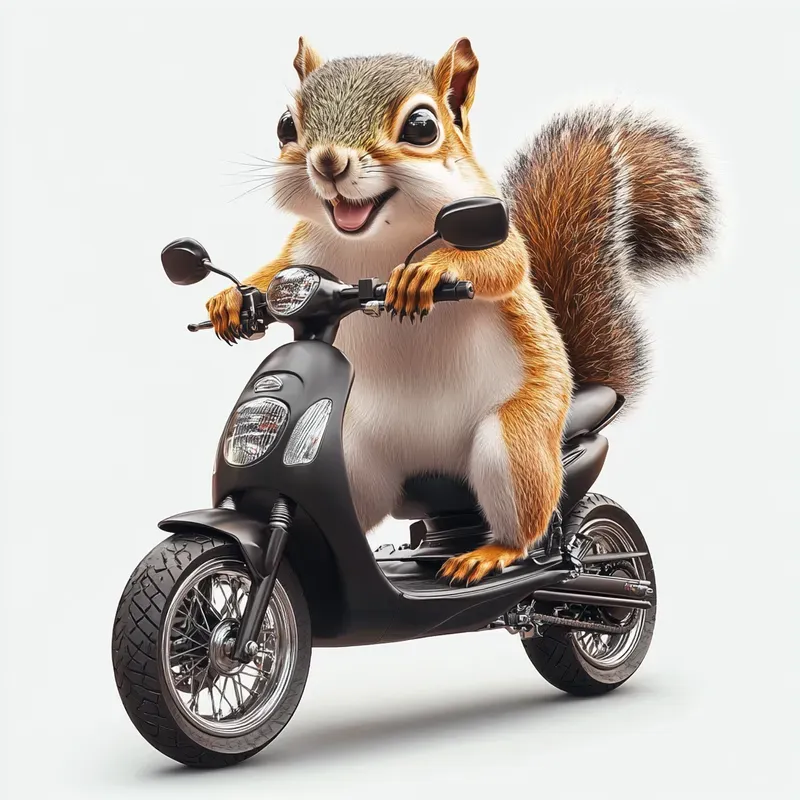 Cute Animals On Motorcycles Midjourney Prompt | PromptBase