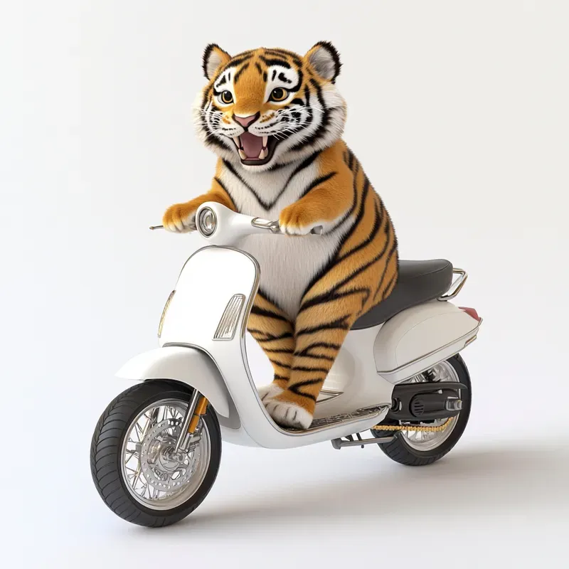 Cute Animals On Motorcycles Midjourney Prompt | PromptBase