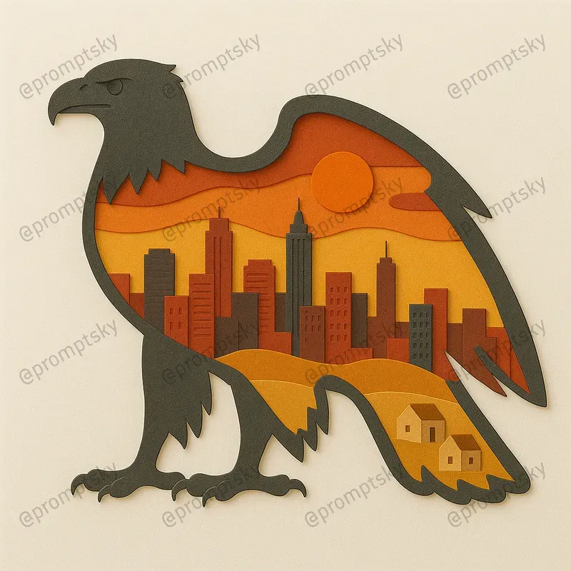3D Layered Papercraft Art ChatGPT Image Prompt | PromptBase