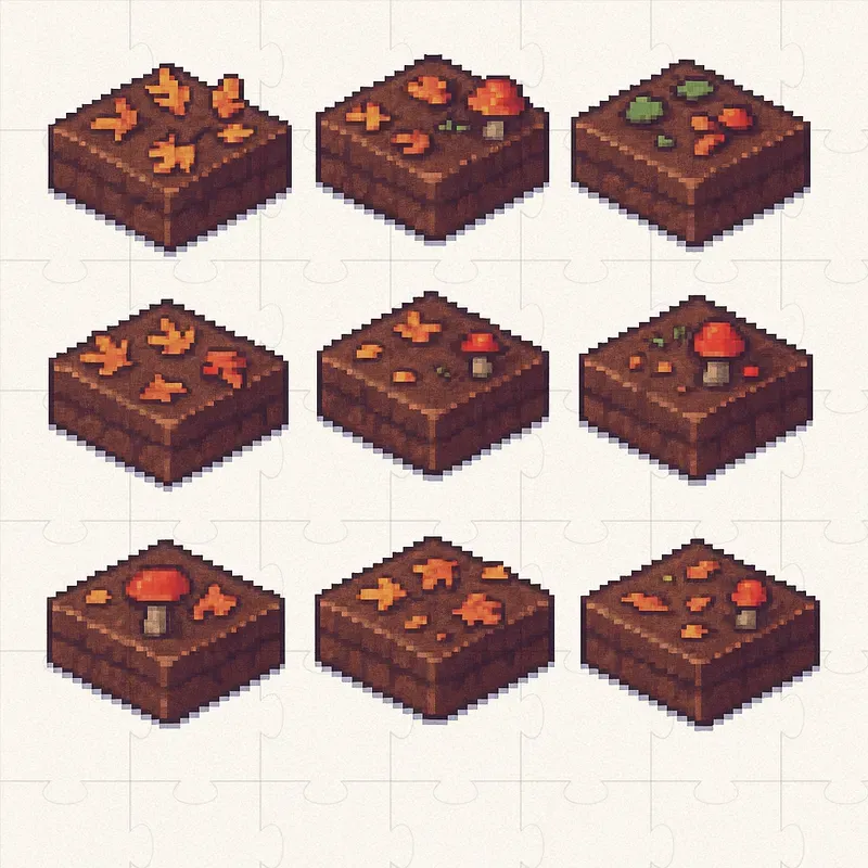 Isometric Pixel Art Tilesets ChatGPT Image Prompt | PromptBase