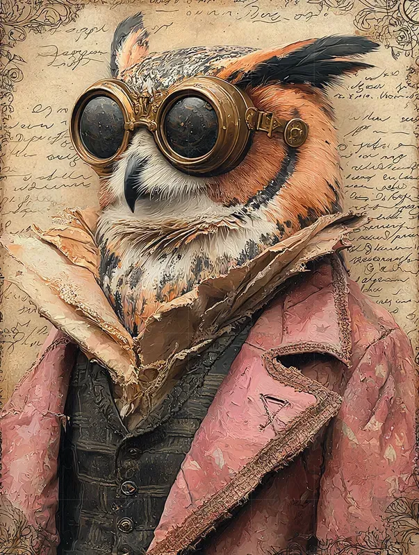 Vintage Steampunk Portraits Junk Journals Midjourney Prompt | PromptBase