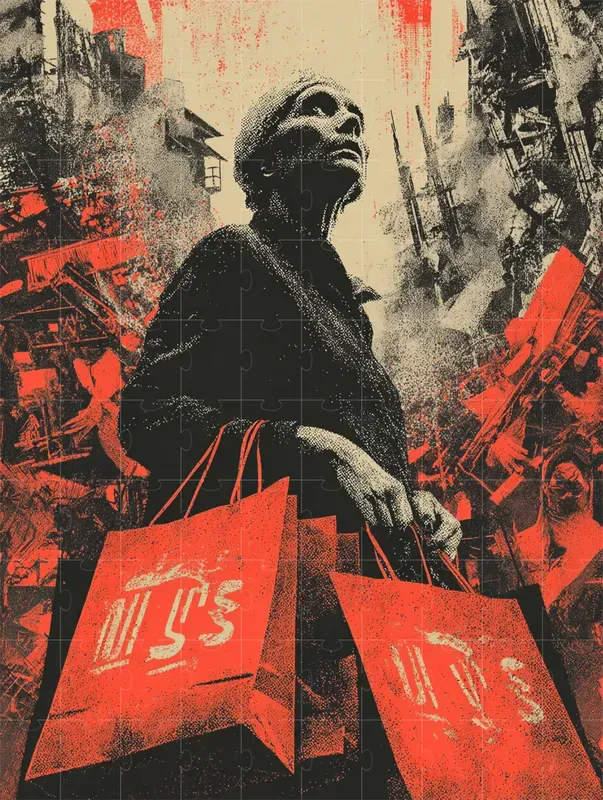 Dystopian Propaganda Poster Art Midjourney Prompt | PromptBase