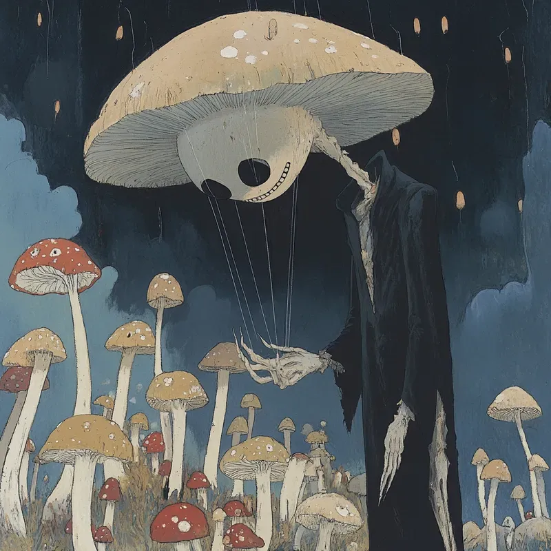 Spooky Whimsy Cartoons Midjourney Prompt | PromptBase