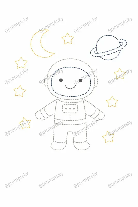 Fun Tracing Worksheets For Kids ChatGPT Image Prompt | PromptBase