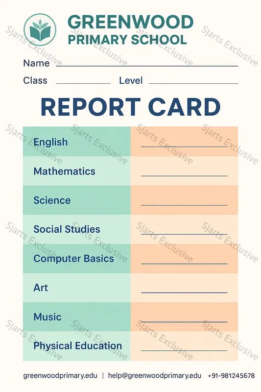Realistic Report Card Templates ChatGPT Image Prompt | PromptBase