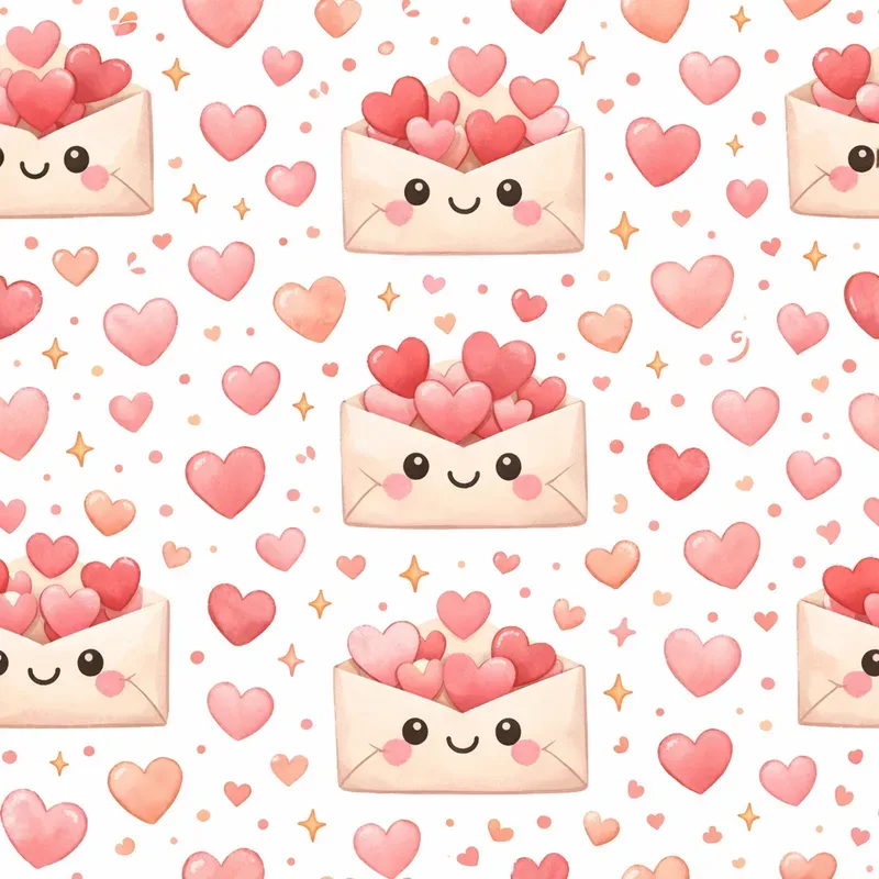 Kawaii Valentine Wrapping Papers ChatGPT Image Prompt | PromptBase