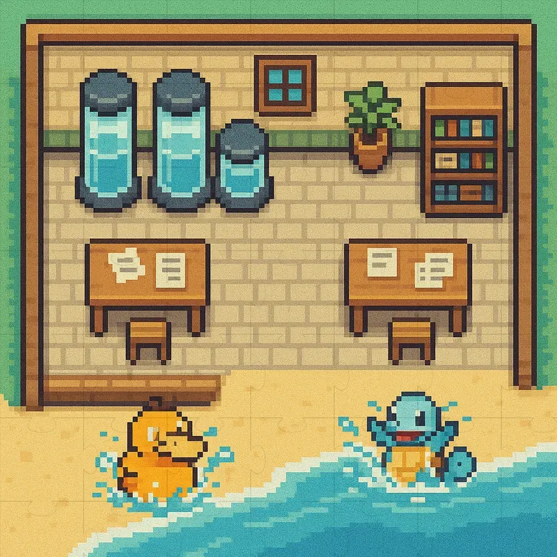 Isometric Pokemon Pixel Art Scenes ChatGPT Image Prompt | PromptBase