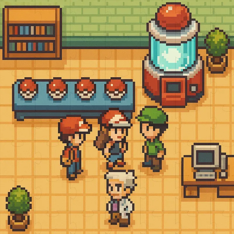 Isometric Pokemon Pixel Art Scenes ChatGPT Image Prompt | PromptBase