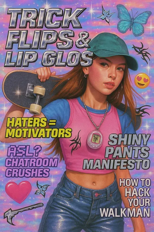 Y2k Magazine Cover Prompt Templates ChatGPT Image Prompt | PromptBase