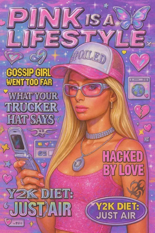 Y2k Magazine Cover Prompt Templates ChatGPT Image Prompt | PromptBase