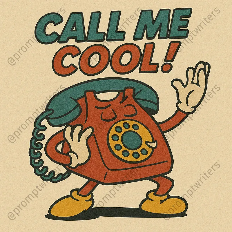 Retro 80s Cartoon Mascot Creators ChatGPT Image Prompt | PromptBase