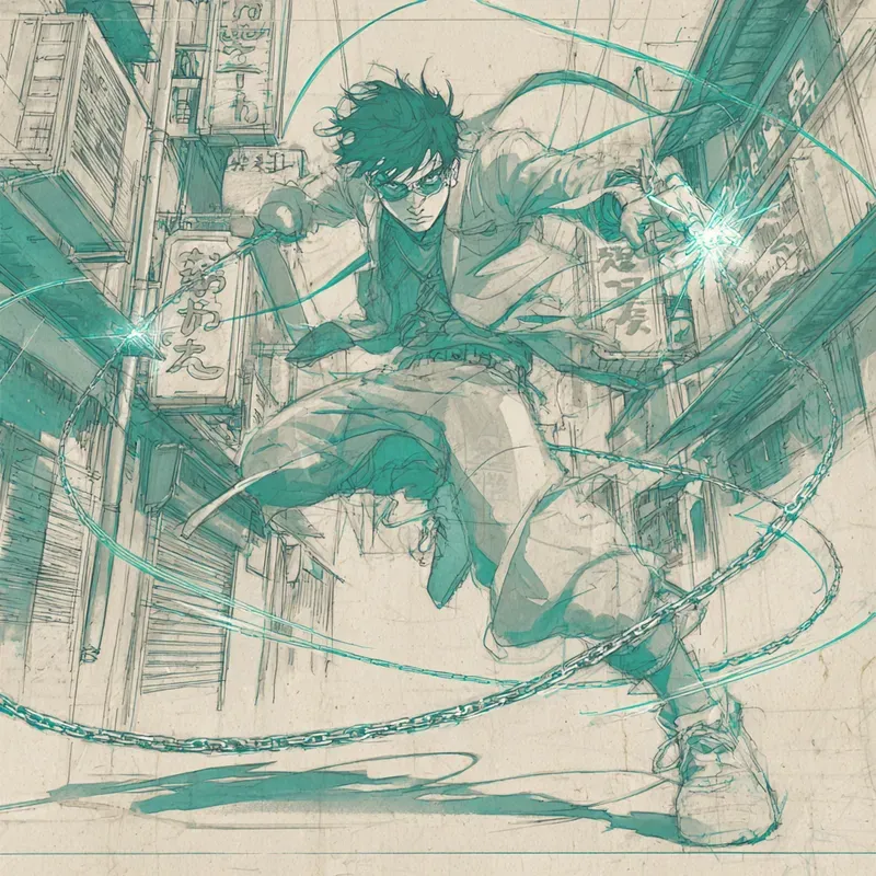 Hyper Velocity Manga Pose Engines Midjourney Prompt | PromptBase