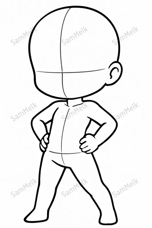 Adorable Chibi Character Base Templates ChatGPT Image Prompt | PromptBase