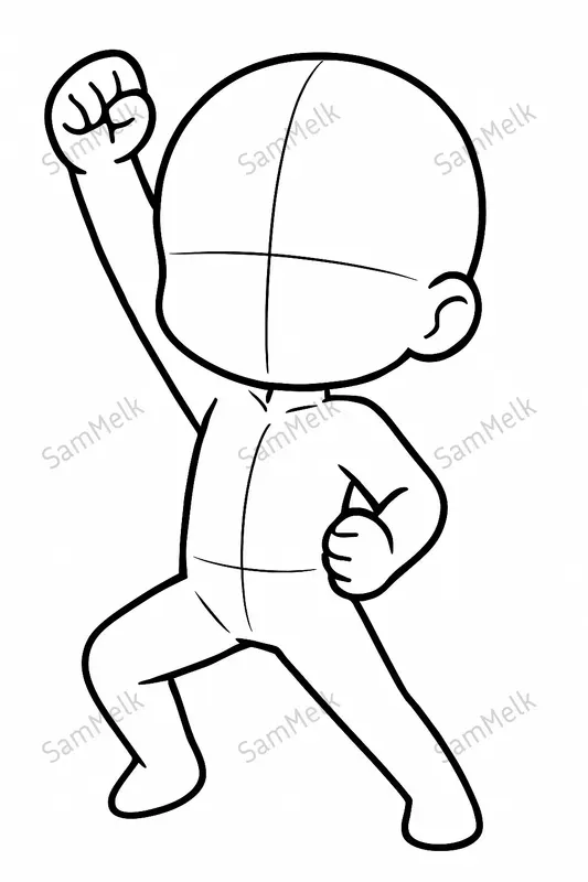 Adorable Chibi Character Base Templates ChatGPT Image Prompt | PromptBase