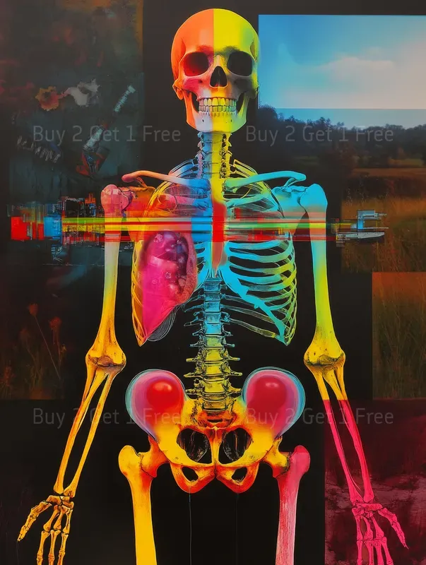 Xray Pop Art Photography Midjourney Prompt | PromptBase