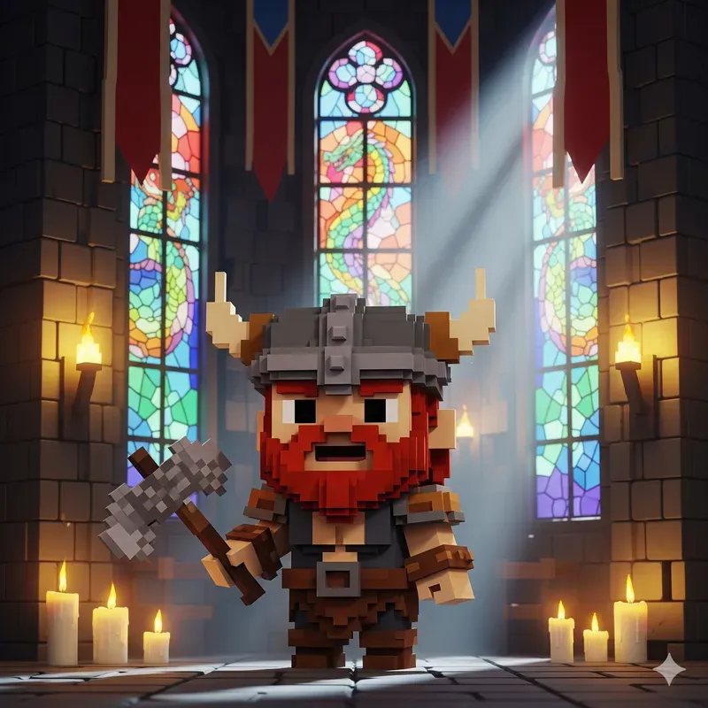 Free Voxel Chibi Fantasy Characters Gemini Image Prompt | PromptBase