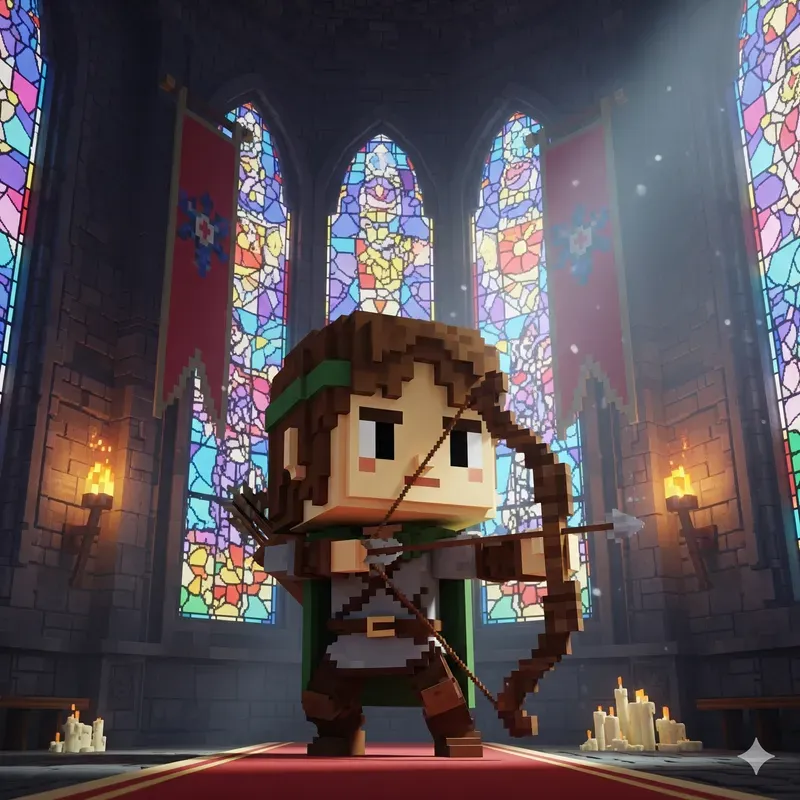 Free Voxel Chibi Fantasy Characters Gemini Image Prompt | PromptBase