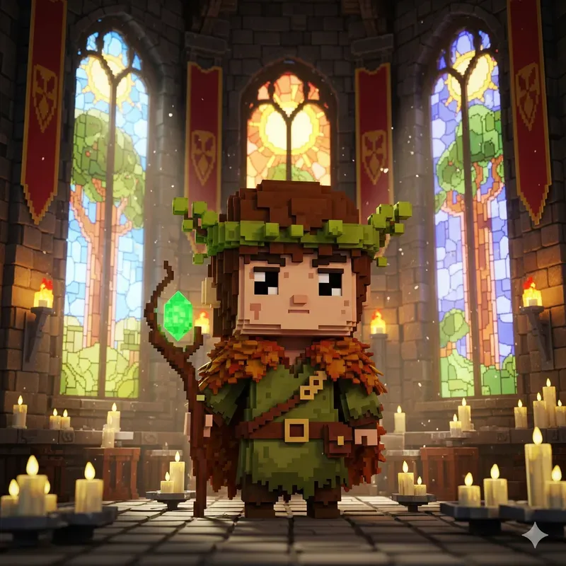 Free Voxel Chibi Fantasy Characters Gemini Image Prompt | PromptBase