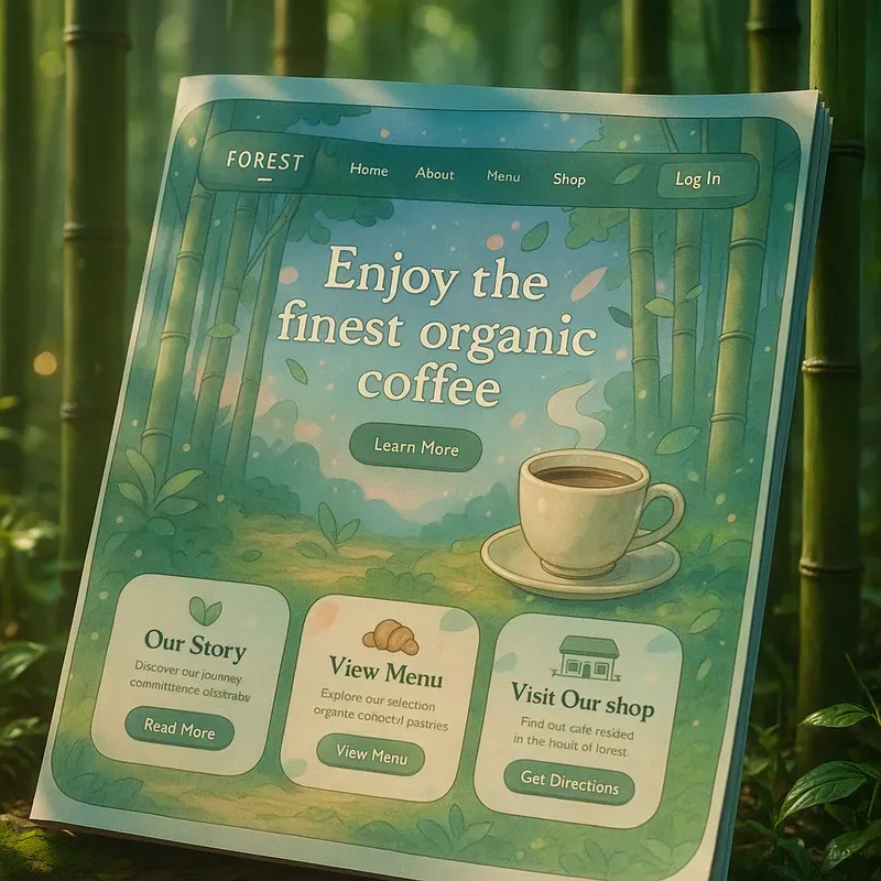 Fantasy Website Ui Mockups ChatGPT Image Prompt | PromptBase