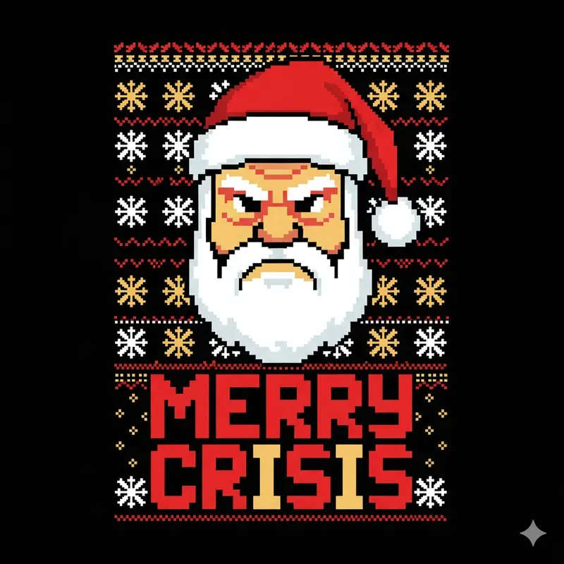 Pixel Art Ugly Christmases Gemini Image Prompt | PromptBase