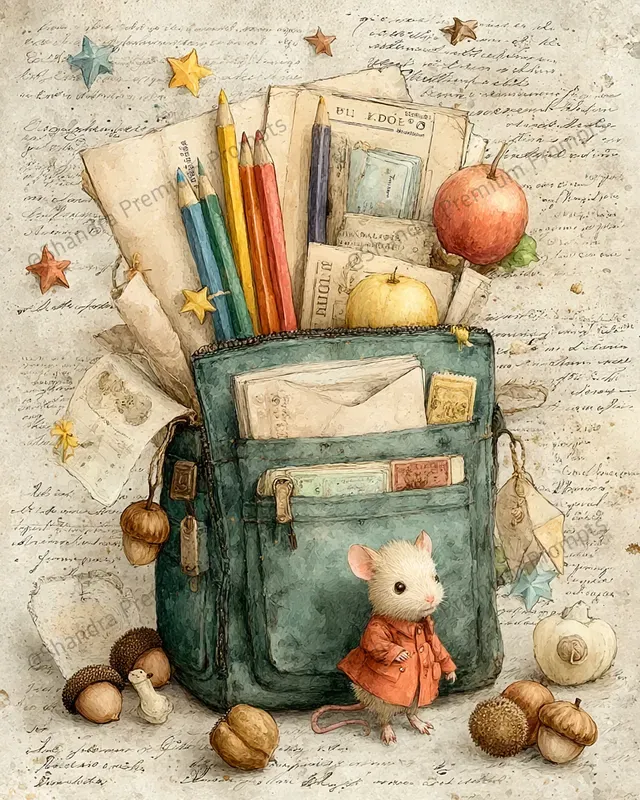 Back To School Junk Journal Pages For Kids Midjourney Prompt | PromptBase