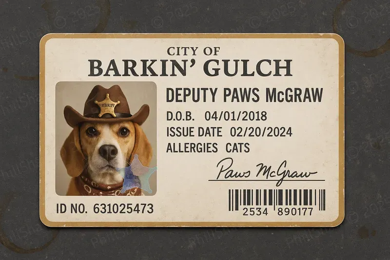 Novelty Id Cards ChatGPT Image Prompt | PromptBase