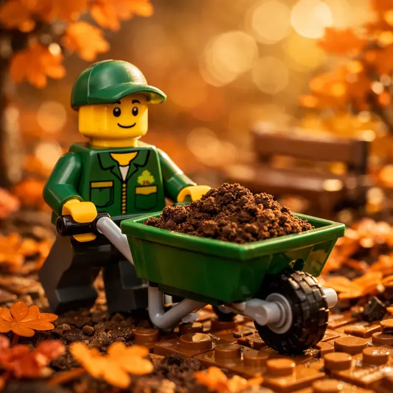 Cinematic Lego Miniature Garden Scenes ChatGPT Image Prompt | PromptBase