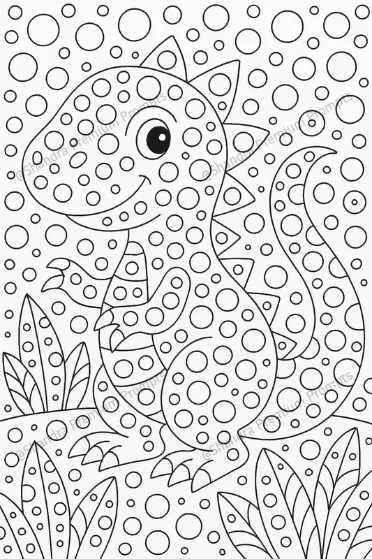 Dot Marker Coloring Pages For Children ChatGPT Image Prompt | PromptBase