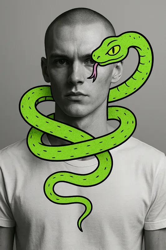 Bw Portraits Cartoon Overlays ChatGPT Image Prompt | PromptBase