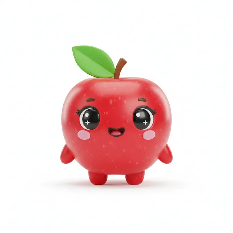 Kawaii 3D Chibi Food Characters Gemini Image Prompt | PromptBase