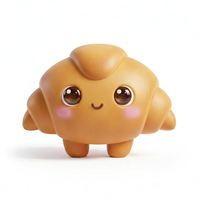 Kawaii 3D Chibi Food Characters Gemini Image Prompt | PromptBase