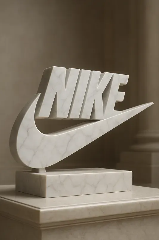 Realistic Marble Sculpture Logos ChatGPT Image Prompt | PromptBase