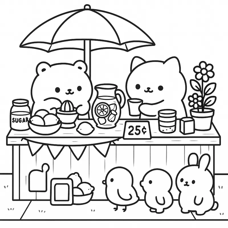 Little Cuddles Coloring Book Pages Chatgpt Image Prompt Promptbase